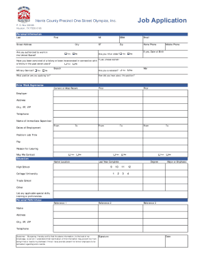 Fillable Online HCSO Job Application form.xlsx Fax Email Print - pdfFiller