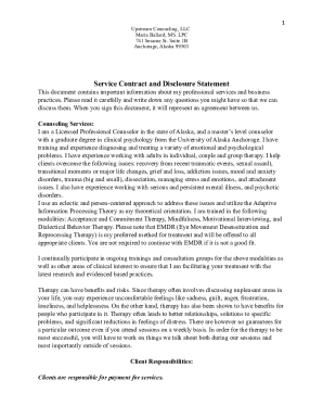 Fillable Online Disclosure Legal Forms and Agreements - Disclosure ...