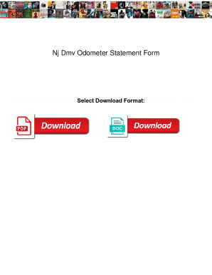 Fillable Online Nj Odometer Statement - Fill Out and Sign Printable ...