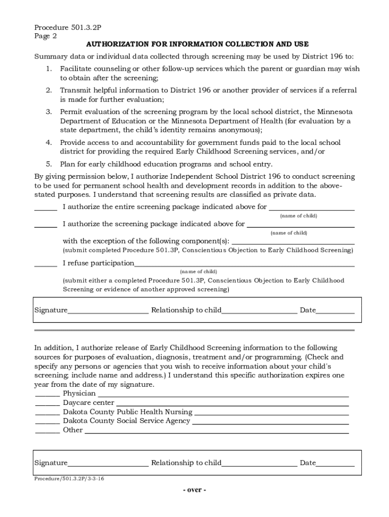 Fillable Online Independent School District 196 Rosemount-Apple Valley ...