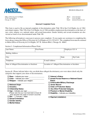 Fillable Online OCR: Discrimination Complaint FormOCR: Discrimination ...