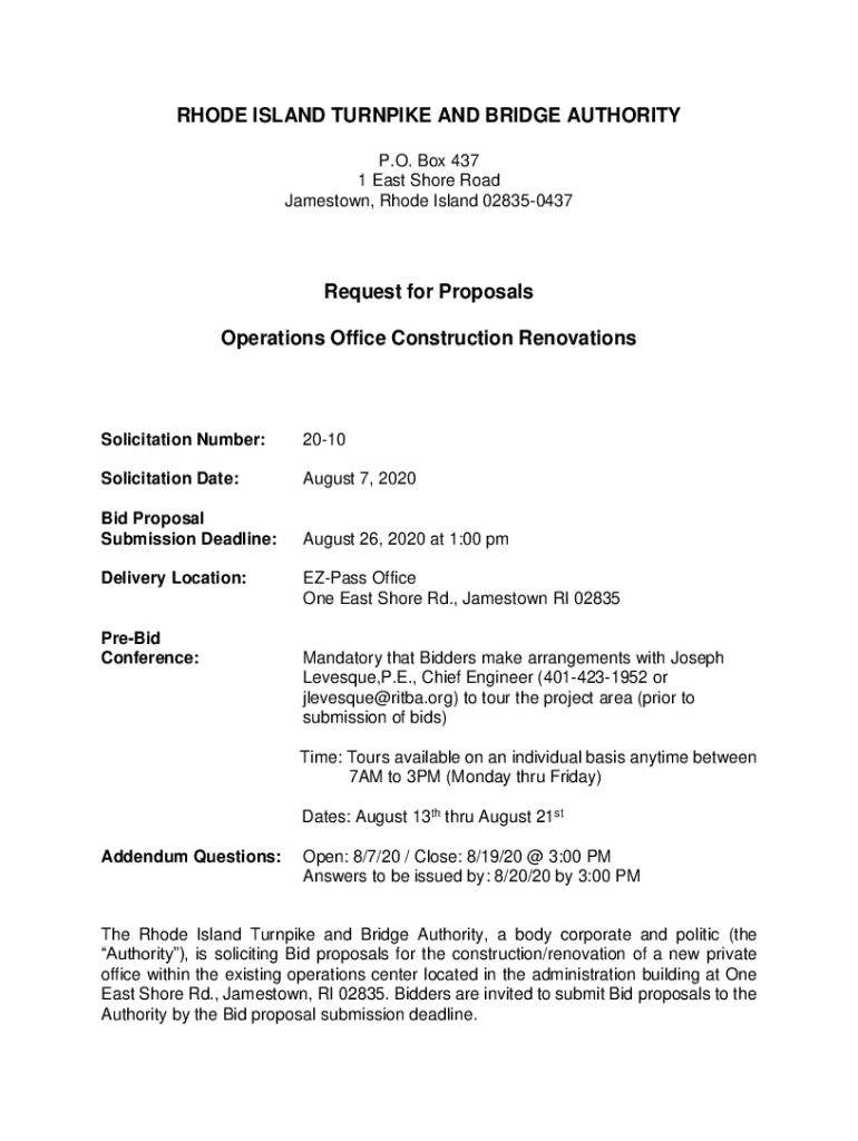 Fillable Online www.ritba.orgwp-contentuploadsRHODE ISLAND TURNPIKE AND ...