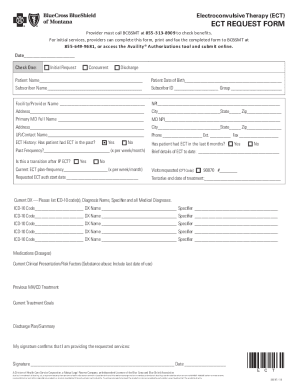 Fillable Online PDF ECT REQUEST FORM - Blue Cross and Blue Shield of ...