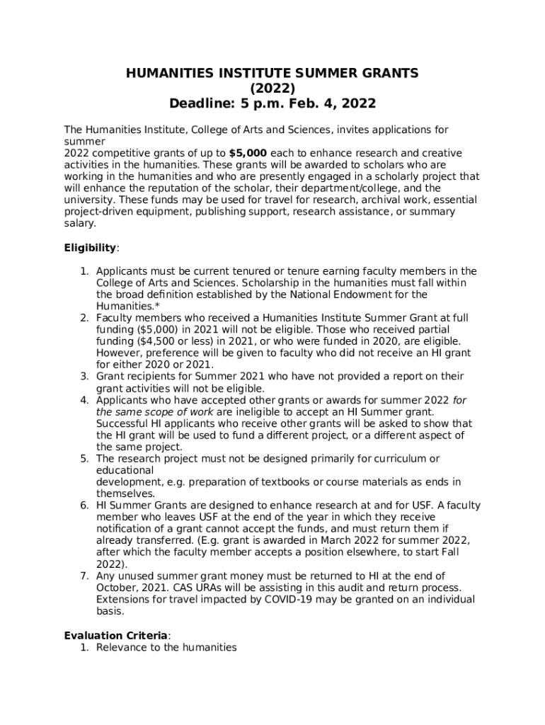 HI SUMMER DEADLINES EXTENDED TO APRIL 15TH - The ... Doc Template ...