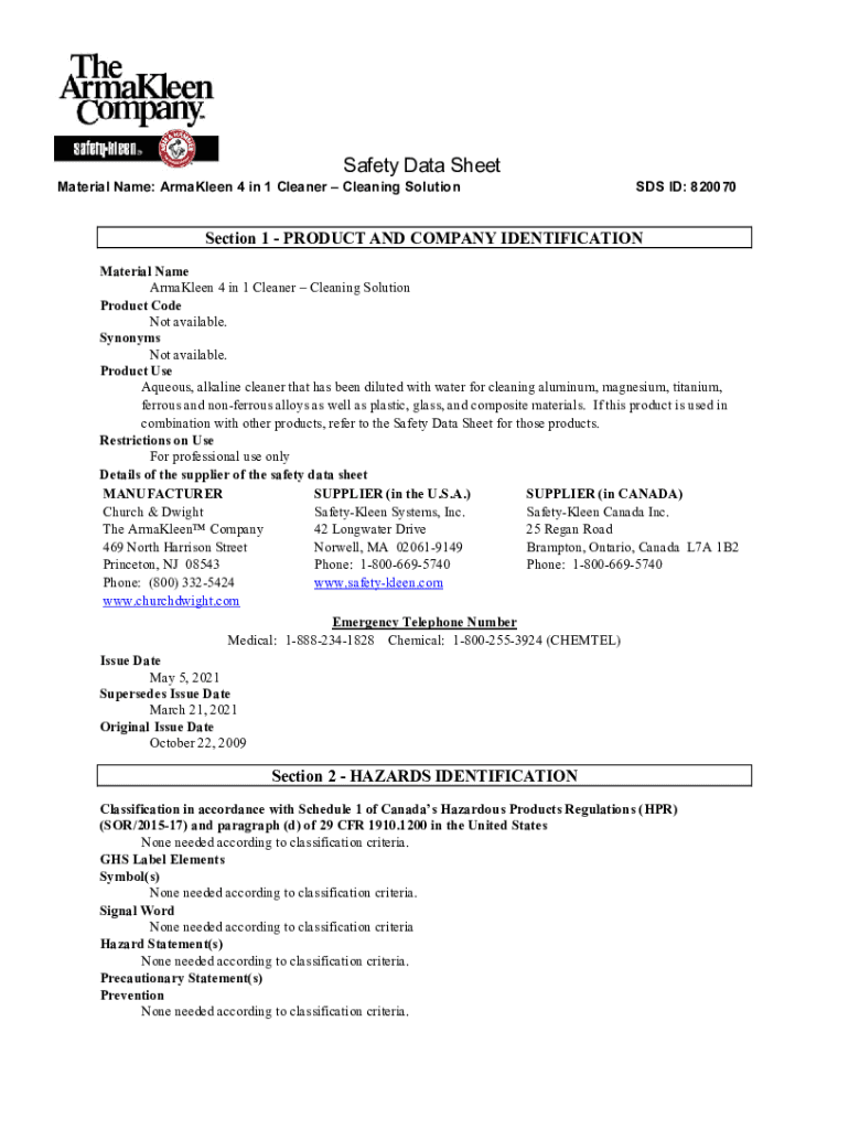 Fillable Online www.adeq.state.ar.usdownloadsWebDatabasesSafety Data ...