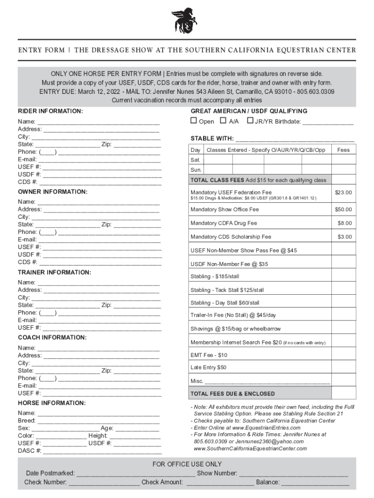 Fillable Online Entry Form TemplateJotform Fax Email Print - pdfFiller
