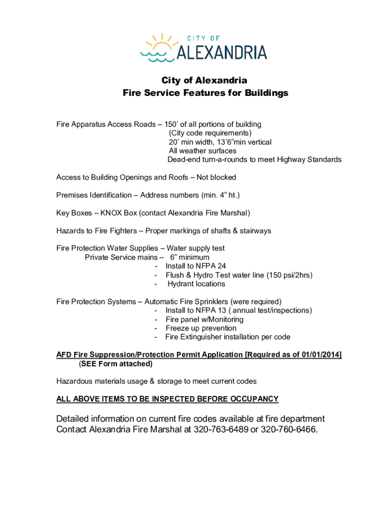 Fillable Online Fire Service Features - Occupational Safety and Health ...