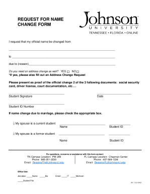 Fillable Online Sample Name Change Request Letter TemplateSample Name ...