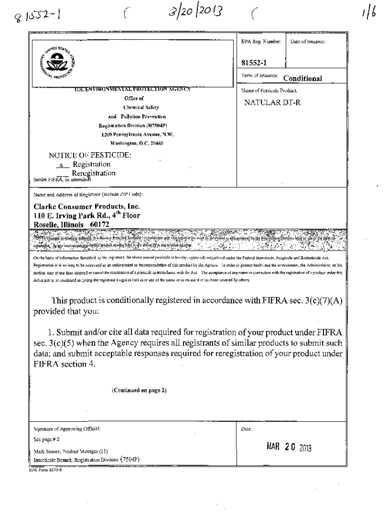 Fillable Online www3.epa.govpesticideschemsearchEPA Reg. Number: Term ...