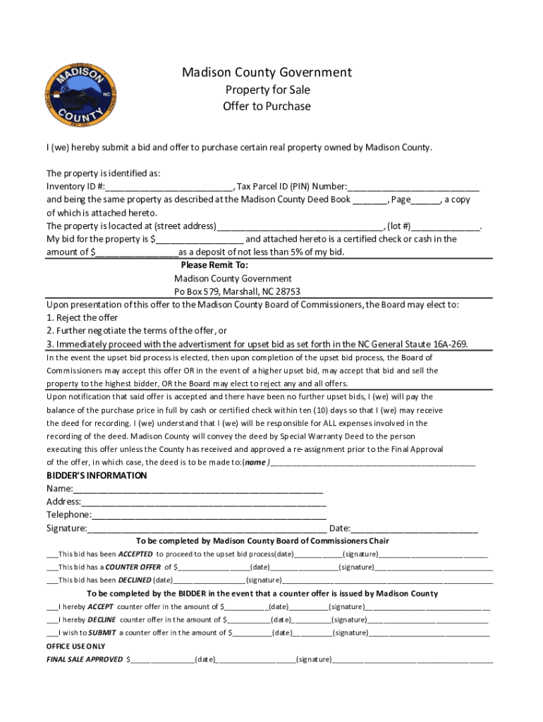 Fillable Online www.madisoncountytn.govDocumentCenterViewOverview of the Tax Sale Process ...