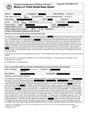 Fillable Online Case D. - files.dcs.tn.gov Fax Email Print - pdfFiller