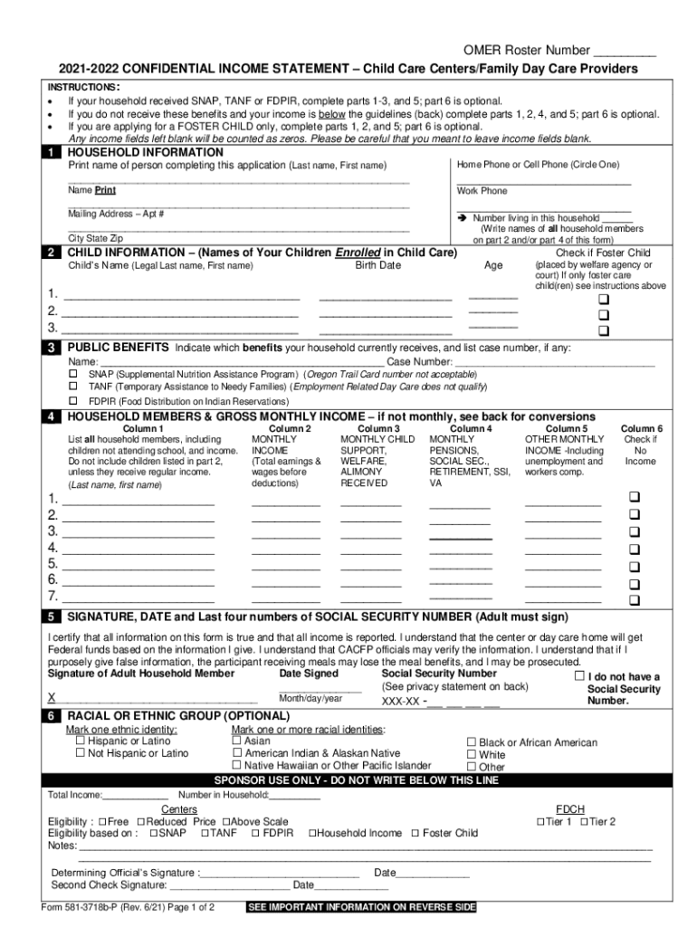 Fillable Online www.newdreamfamily.comforms07 Child EnrollmentOMER ...