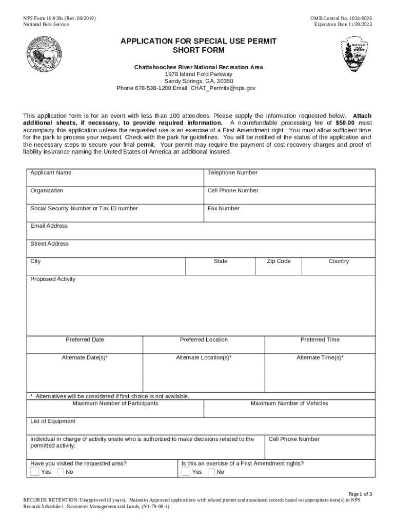 home.nps.govchatplanyourvisitApplication for Special Park Uses ( 10-930s) Doc Template | pdfFiller