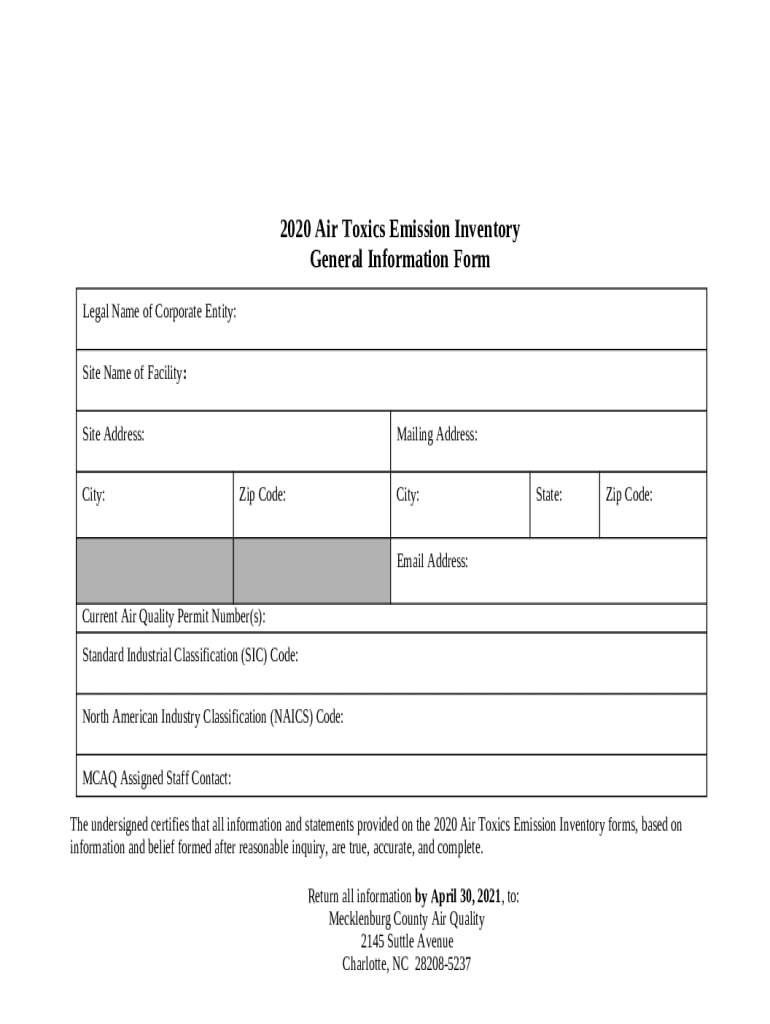 wowbiz.mecknc.govLUESAAirQuality2020 Air Toxics Emission Inventory ...