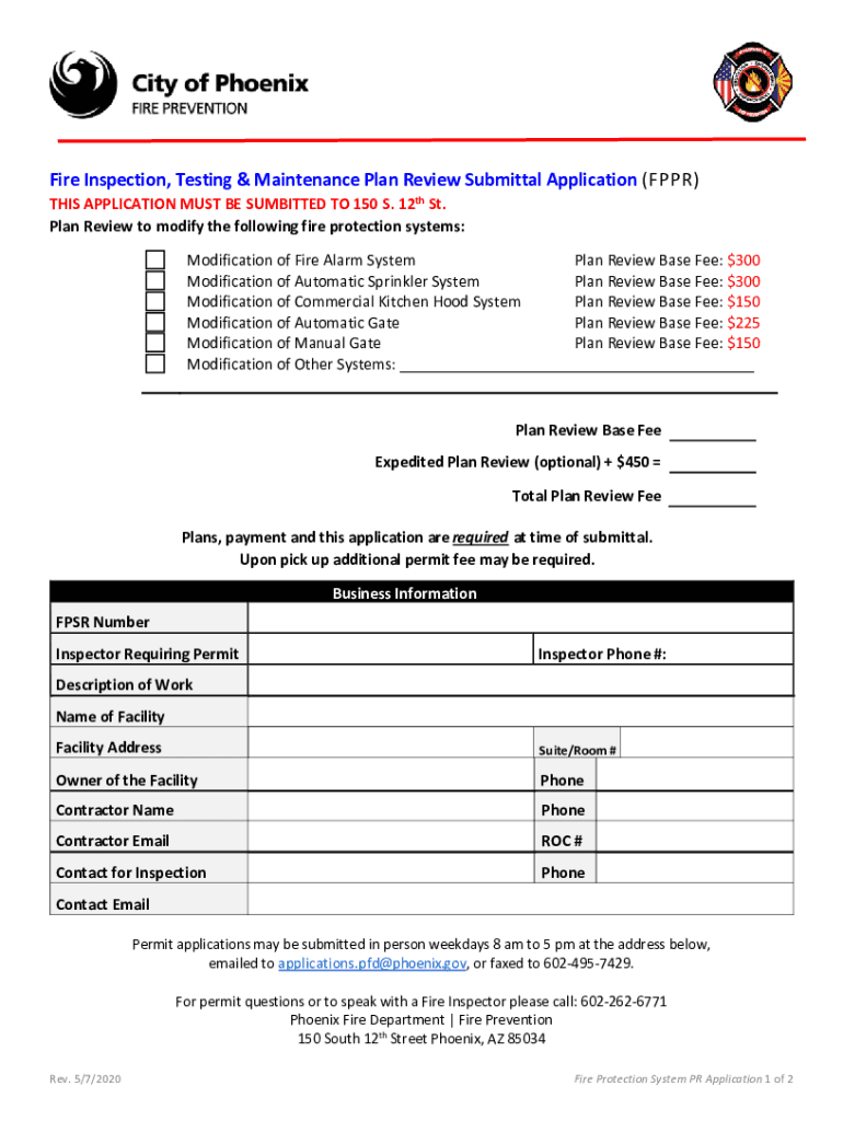 Fillable Online www.phoenix.govfiresiteDocumentsFire Inspection ...