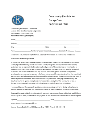 Fillable Online bucyrusohio.comwp-contentuploadsCommunity Flea Market ...