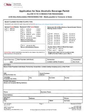 Fillable Online com ohio liquorcontrol.ohio.govindexOhio Department Of ...