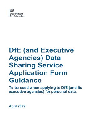 Fillable Online DfE Data Sharing Service Application Form Guidance Fax ...