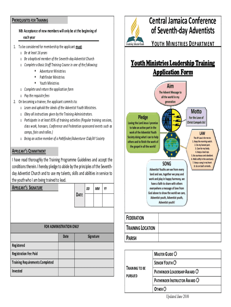 Fillable Online Pathfinder Club Membership Application Fax Email Print ...