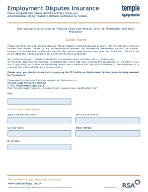 Fillable Online BTE Employment Claim Form Fax Email Print - pdfFiller