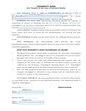 Fillable Online What is an Indemnity Bond - Meaning, Format for ...