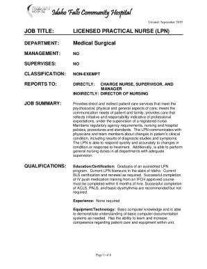 Fillable Online Med Surg - Licensed Practical Nurse Fax Email Print ...