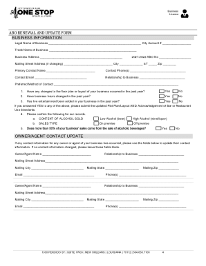 Fillable Online Renewal Application for Alcoholic Beverage Permit (Form ...