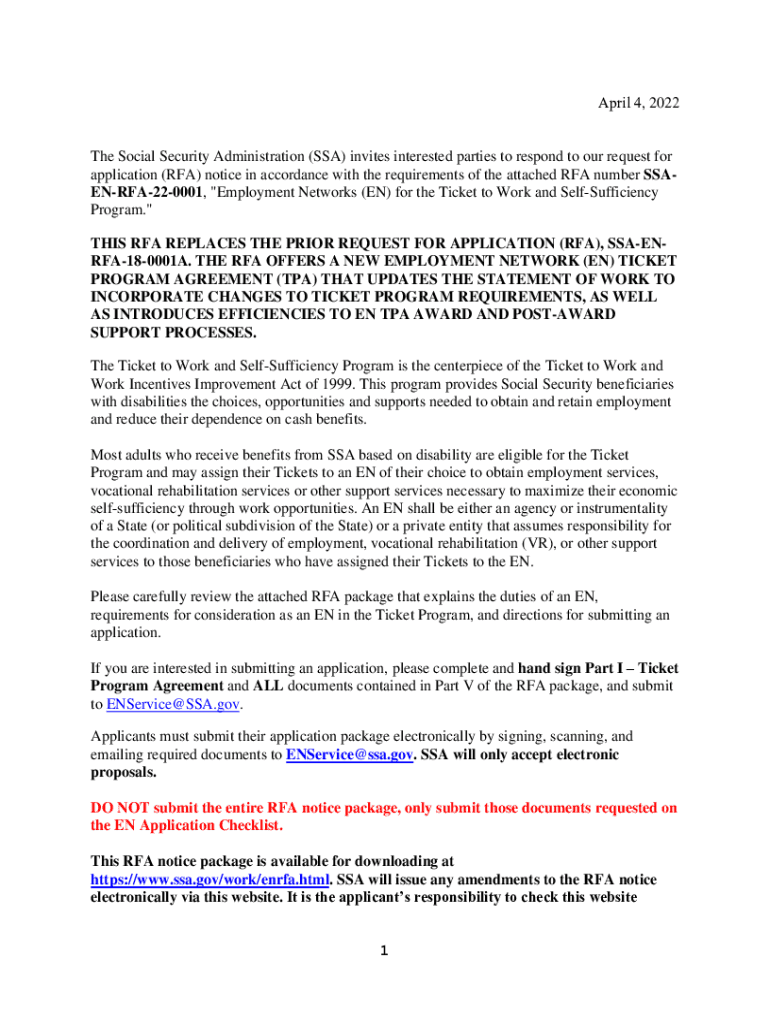 Fillable Online EN RFA (11-06-20) v.6. Ticket to Work Request for ...