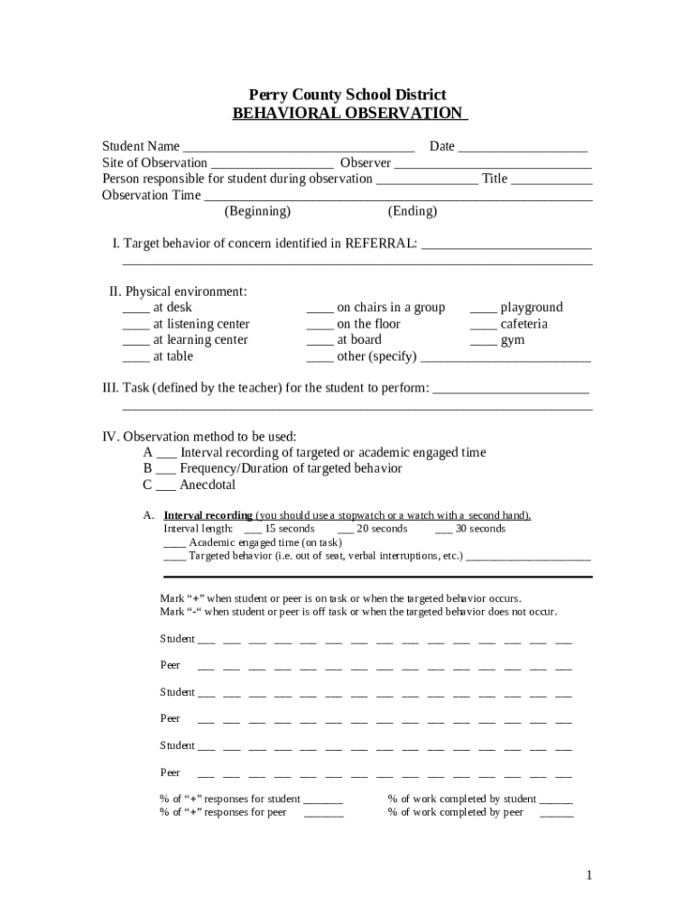 Perry County Board of DD BSS 112 BEHAVIOR SUPPORT ASSESSMENT Doc ...