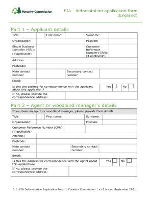 Fillable Online EIA forest road or quarry application form (England ...