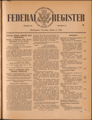 Fillable Online Code of Federal Regulations Title 36 Parks, Forests ...