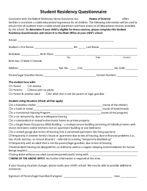 Fillable Online Free School Proof of Residency Letter - PDFWordeFormsProof of Residency Letter ...