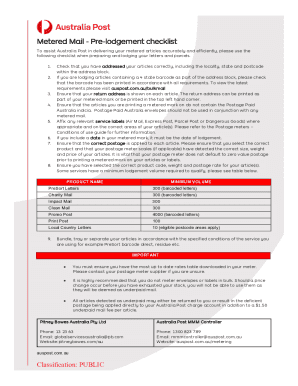 Fillable Online Metered Mail: Online Metering Request Form (Unscheduled ...