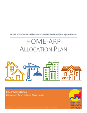Fillable Online DRAFT HOME-ARP Allocation Plan. Home Investment ...
