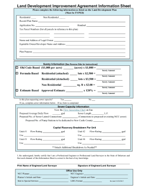 Fillable Online www.fontana.org17297Land-Improvement-AgreementLAND IMPROVEMENT AGREEMENT PM ...