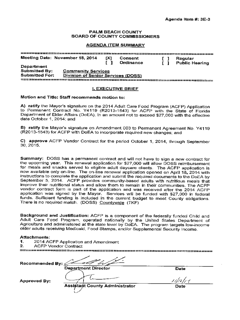 Fillable Online PBC Agenda Item Submittal Schedule - Palm Beach County ...