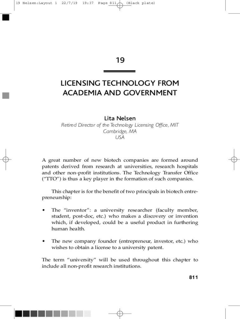 Fillable Online tlo.mit.eduoncologyOncologyMIT Technology Licensing ...