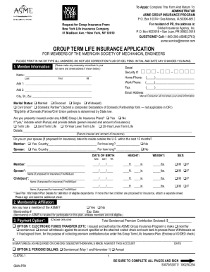 Fillable Online GROUP JOINT TERM LIFE To Apply: Complete This Form And ...