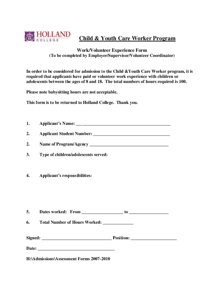 Fillable Online www.kidcheck.comdownloadsample-volunteerSample Volunteer/Childcare Worker ...