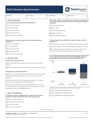 Fillable Online 10 Must-Have Questions in a Risk Tolerance ...