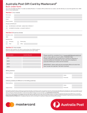 Fillable Online auspost.com.aumoney-insurancebuy-gift-cardsAustralia ...