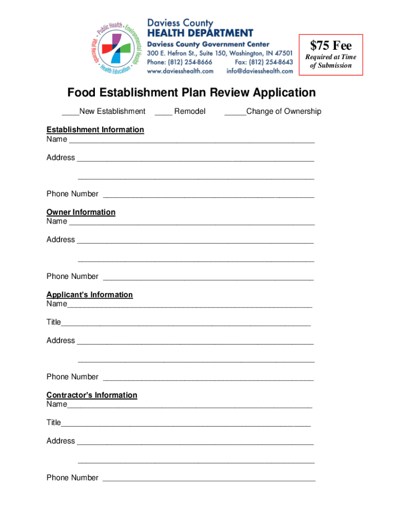 Fillable Online www.marlborough-ma.govboard-healthfilesFood Establishment Plan Review ...