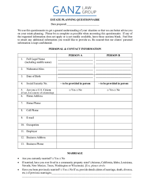 Fillable Online Estate Planning ChecklistCharles Schwab Fax Email Print - pdfFiller