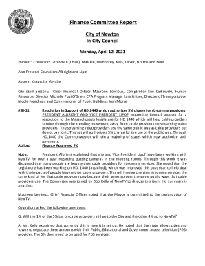 Fillable Online 04-12-21 Finance Report Final Fax Email Print - pdfFiller