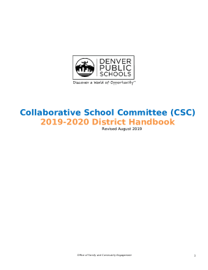 Collaborative School Committee (CSC) Applications Due Aug ...