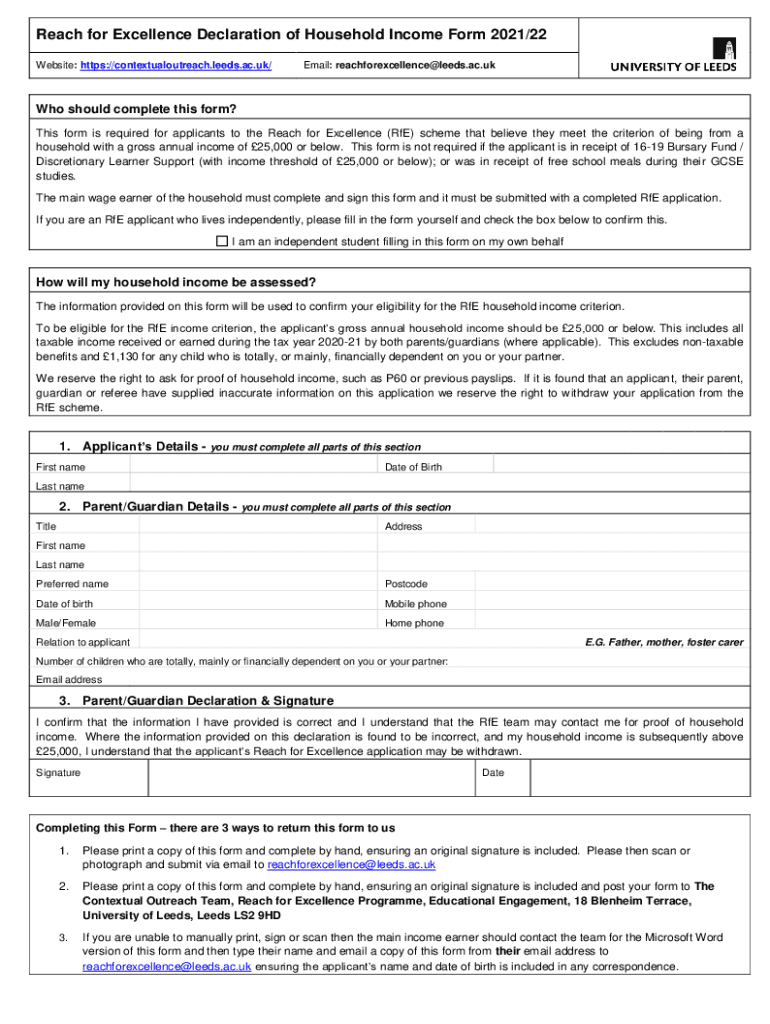 Fillable Online Household Income Form - redwoodcoastmontessori.org Fax ...