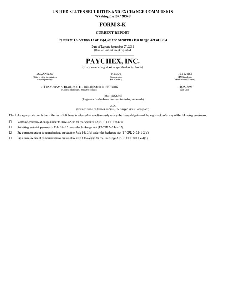 Fillable Online Paychex, Inc. 401(k) Paychex, Inc. - investor.paychex.com Fax Email Print ...