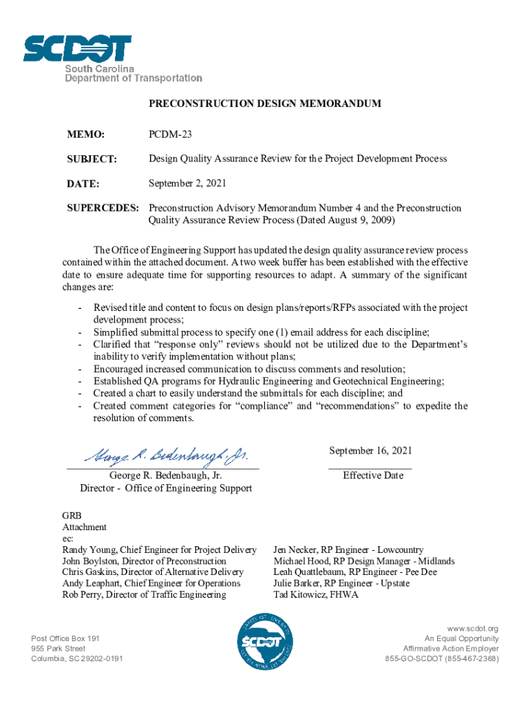 Fillable Online Design Memorandum - wsdot.wa.gov Fax Email Print ...