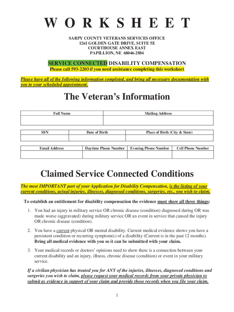 Fillable Online docest.comsarpy-county-veterans-services-officeSarpy ...