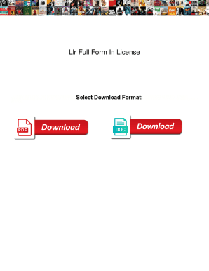 Fillable Online What is the full form of LLR? - QuoraAP Transport ...